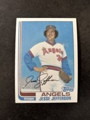 1982 Topps Baseball Card #682 Jesse Jefferson California Angels NmMT ...