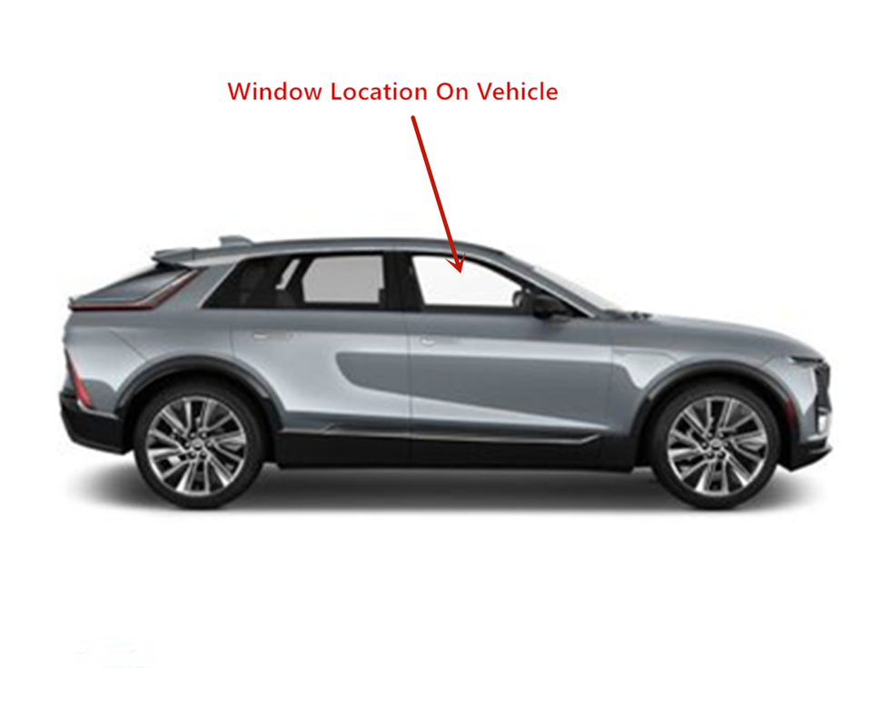 Fit 23-24 Cadillac Lyriq Passenger Right Side Front Door Window Glass ...