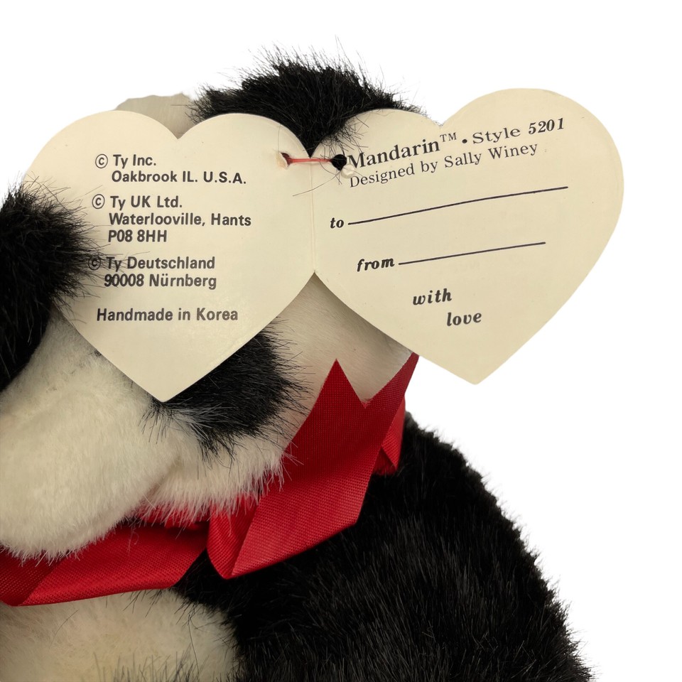 Vtg TY Classic Mandarin The Panda #5201 14” Plush Designed By Sally ...