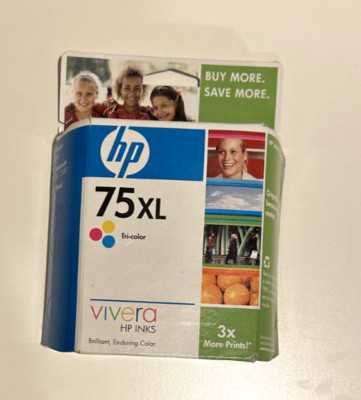 HP 75XL TRI-COLOR COLOR Ink Genuine New Sealed Expired 11/2008 | eBay