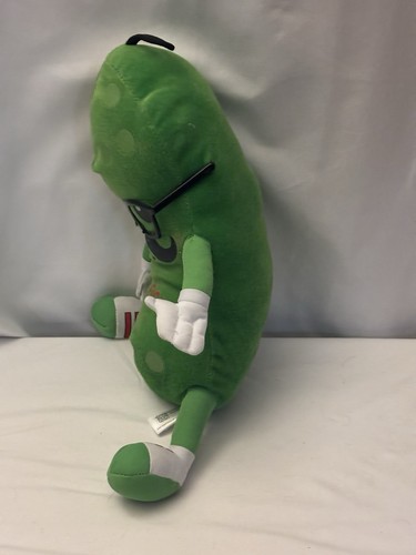 FIESTA MR. PICKLE 11" Plush Stuffed Toy Glasses Mustache Hang Loop | eBay