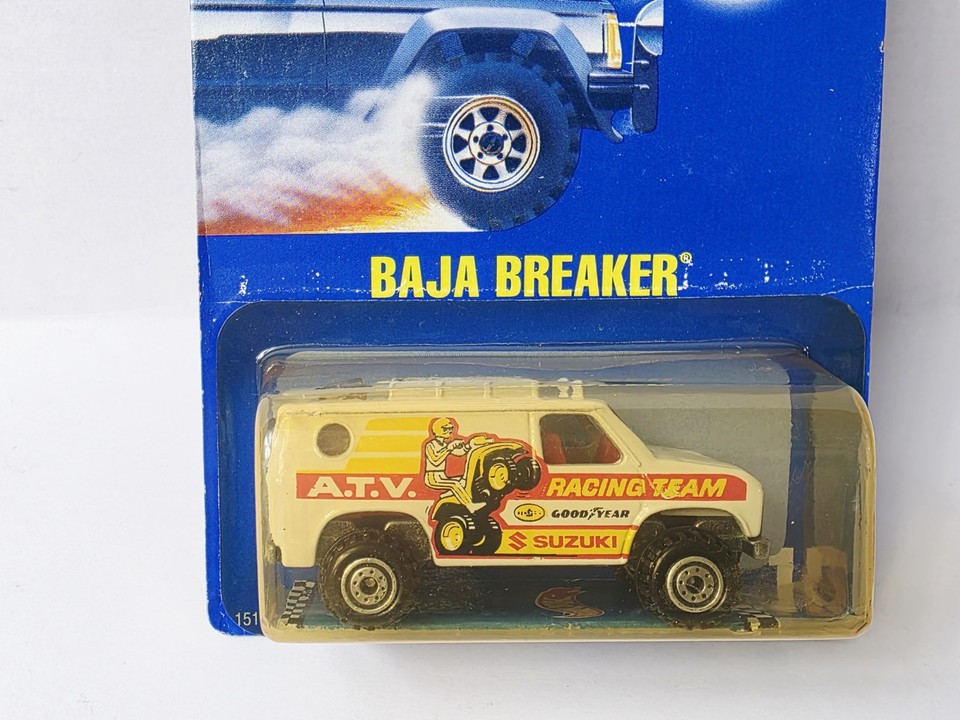 HOT WHEELS BLUE CARD #10 BAJA BREAKER ATV RACING TEAM VAN NEW VERY NICE ...