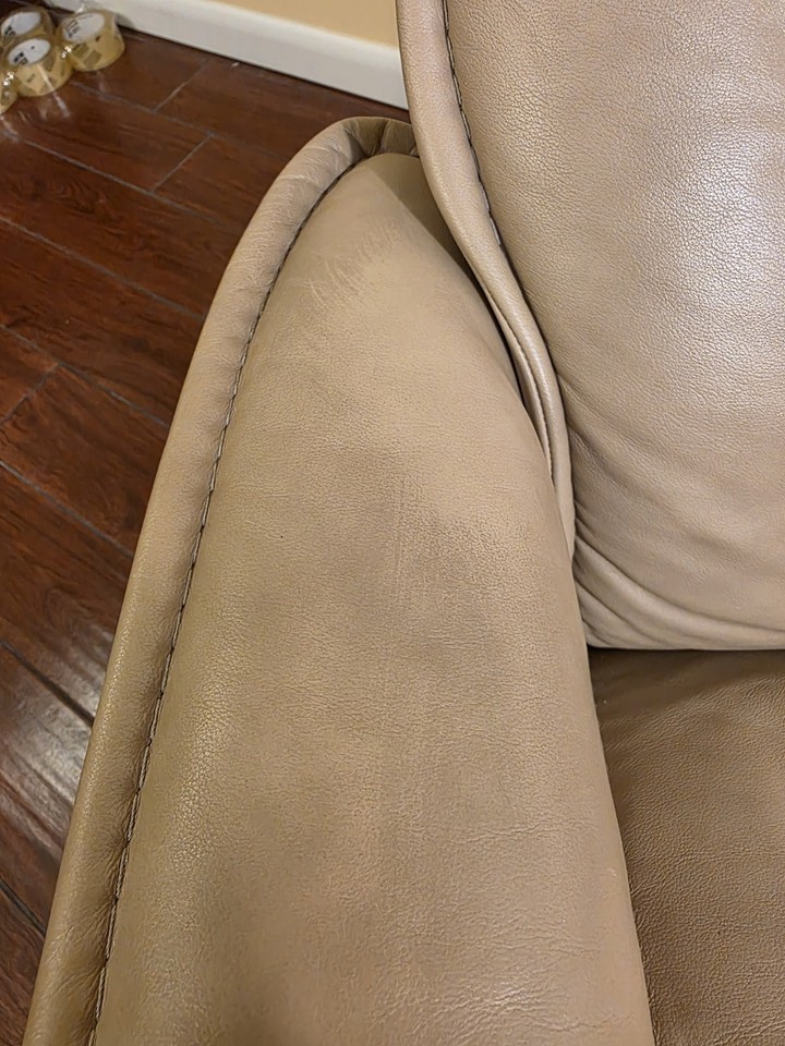 Ekornes Stressless Large Sand "Senator" Leather Recliner Chair ...
