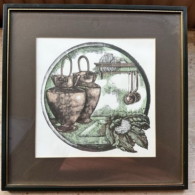 Pinocchio Woodcut Xylographic Print by Sigfrido Bartolini 1983 Framed ...