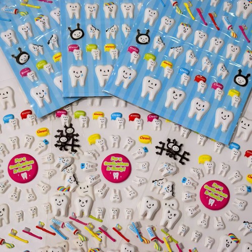 5pcs Dental gift Cute molar shaped cartoon tooth fairy puffy plastic ...