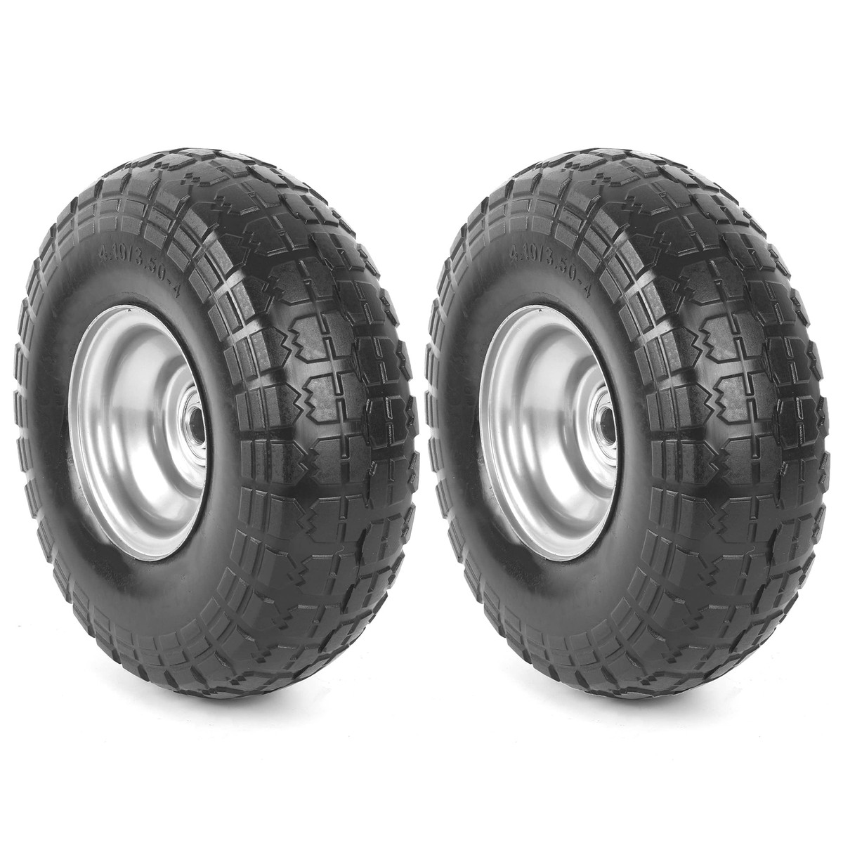 3/4 Axle Bore Wheels Fit Gorilla Cart Replacement Wheels - 10 Inch No ...