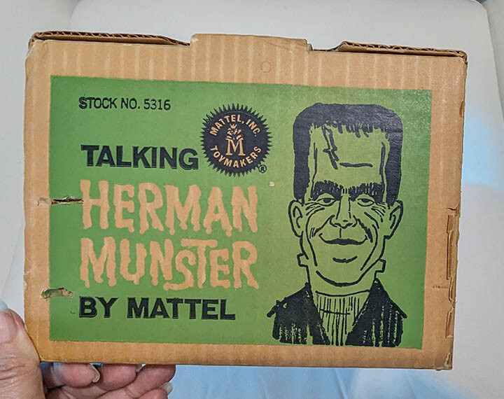 Herman Munster Talking Doll Mattel Box ONLY original 1964 The Munsters ...