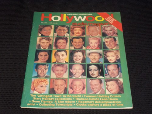 1980 DECEMBER HOLLYWOOD STUDIO MAGAZINE - HOLIDAY MEMORIES FRONT COVER ...
