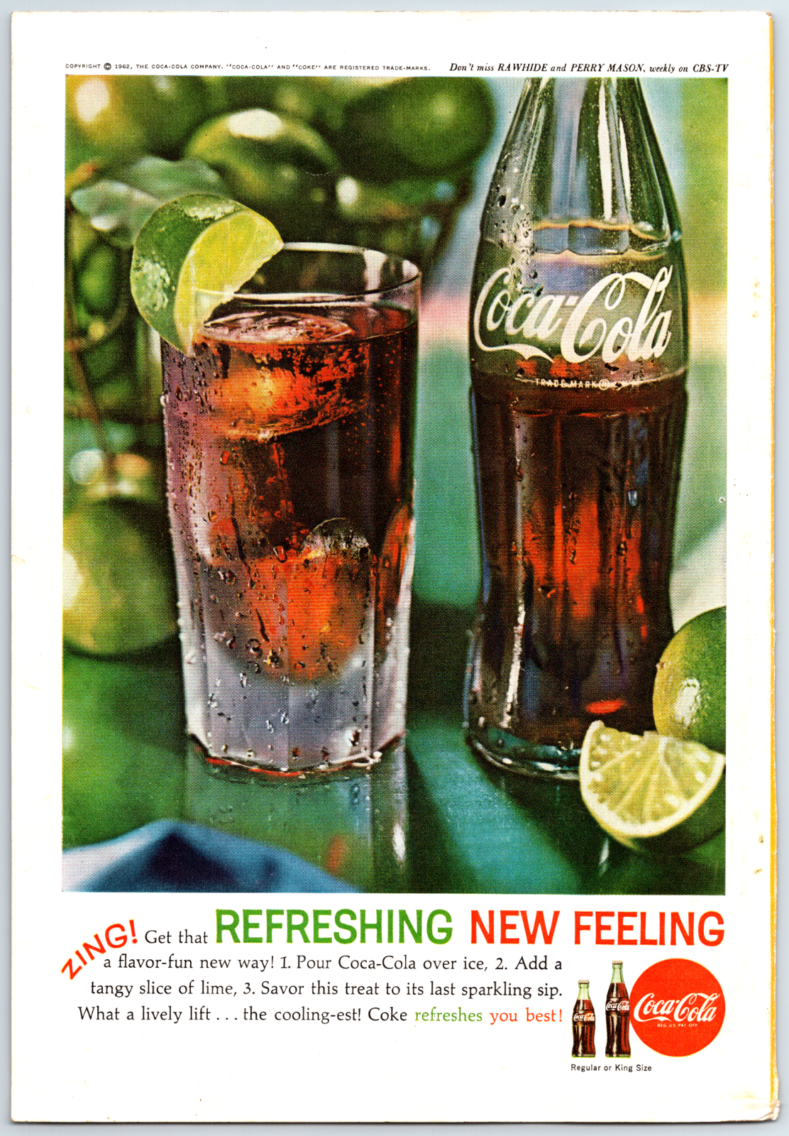 1962 Coca Cola "Refreshing New Feeding" Vintage Color Print Ad Coke ...