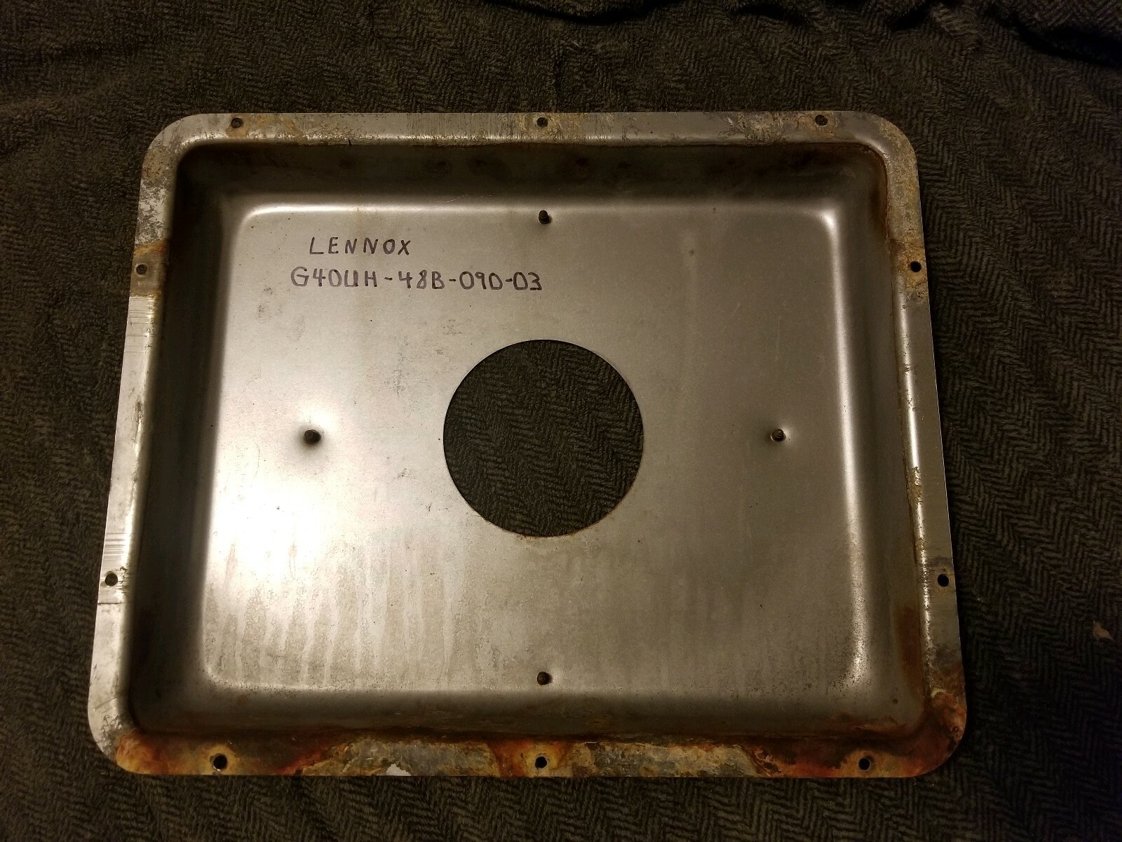 Lennox G40UH 13" wide x 10 5/8" tall collector box from model G40UH-48B ...
