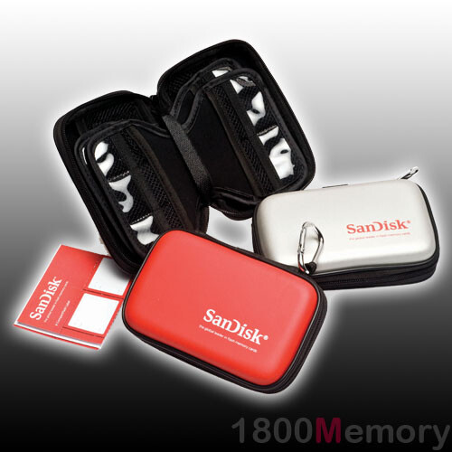GENUINE SanDisk Large Memory Card Case holds 14x CF 21x SD SDHC ...