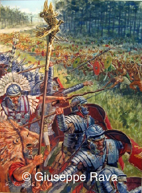 Roman Legions In Battle Paintings
