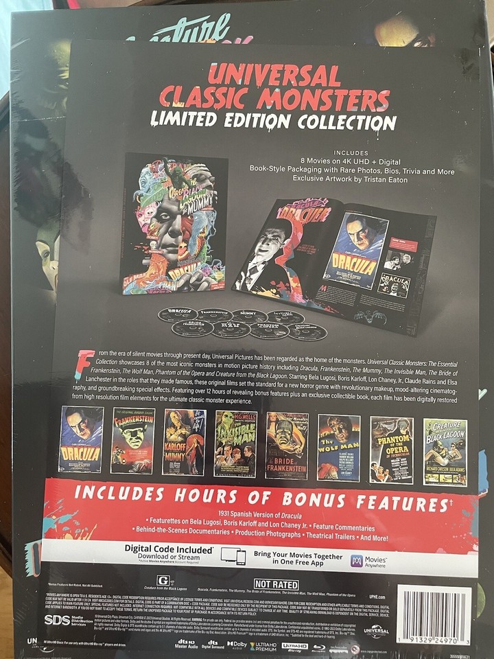 Universal Classic Monsters Limited Edition Collection 4K Ultra HD ...