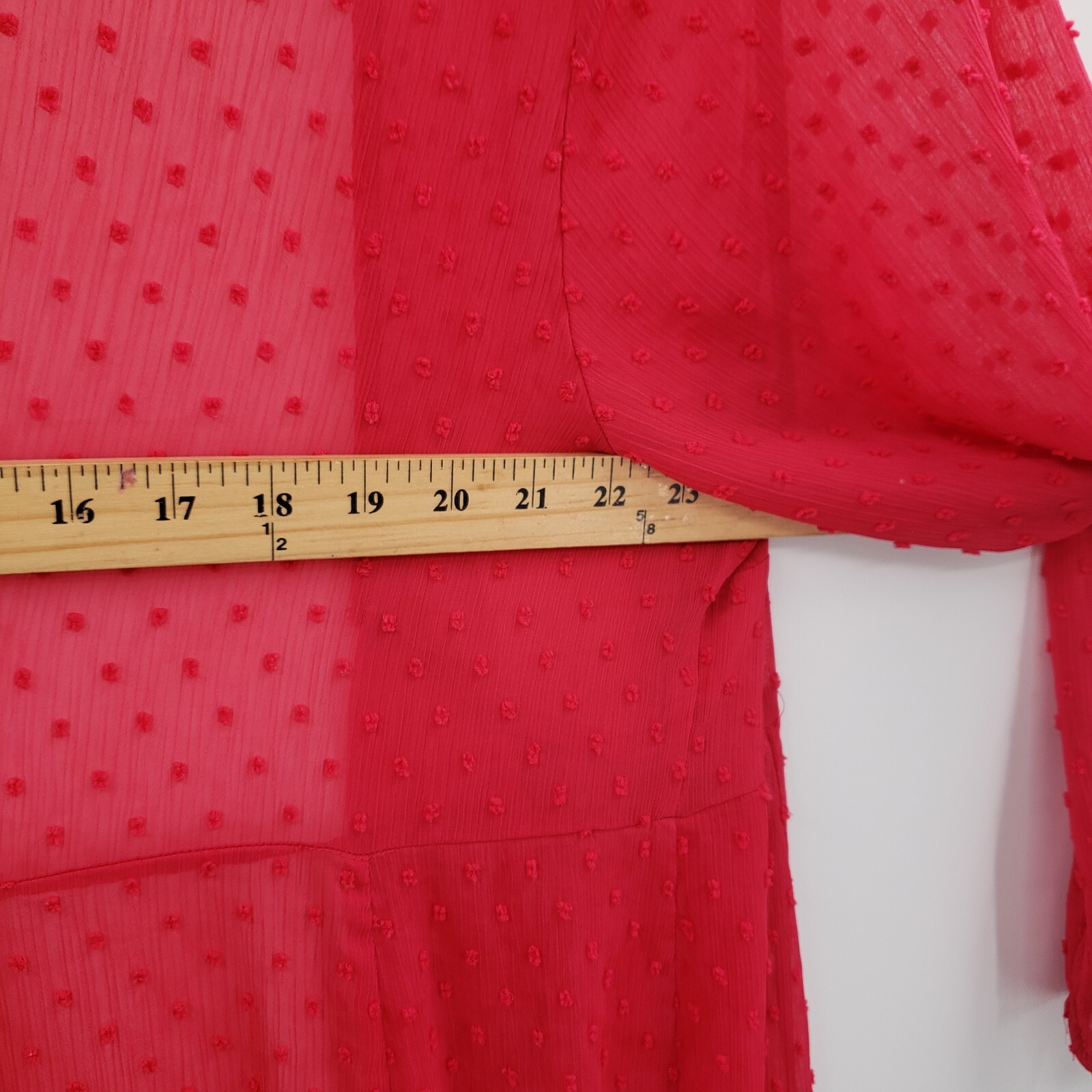 Torrid Pink Duster Cardigan Womens 2x 2 Swiss Dot High Low Chiffon Open ...
