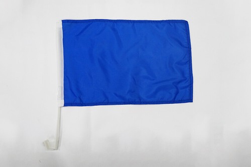 Plain Blue Car Flag 18'' x 12'' - Blue Solid color Car flags 30 x 45cm ...