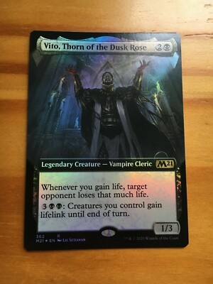 Mtg M21 Vito, Thorn of the Dusk Rose Extended Art FOIL NM | eBay