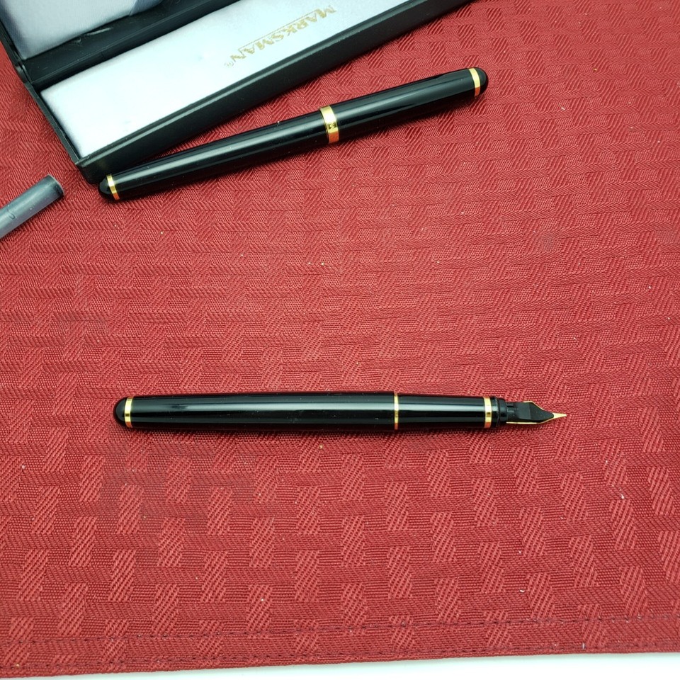 Marksman Vintage Pen Set - Fountain Pen & Ball Point Pen - in Carry ...