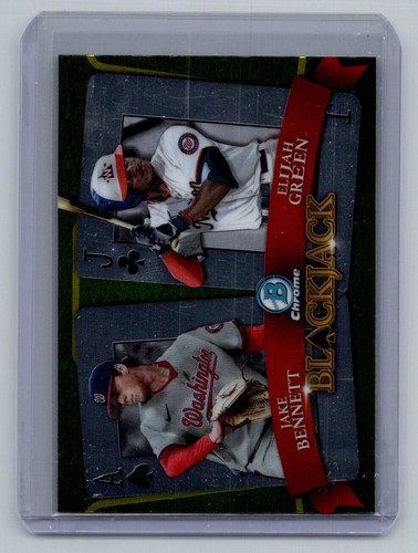 2022 Bowman Draft Blackjack Elijah Green/Jake Bennett Rookie Washington ...