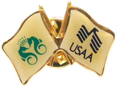 USAA(United Services Automobile Association) Crossed Flags Lapel Pin | eBay