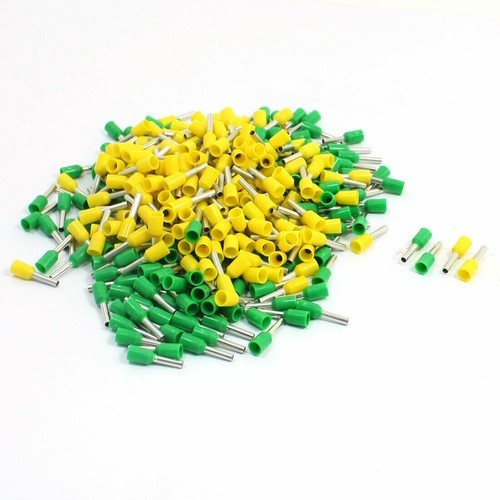 16 AWG Cable E1508 Pre-Insulated Ferrules Wiring Terminals Yellow Green ...