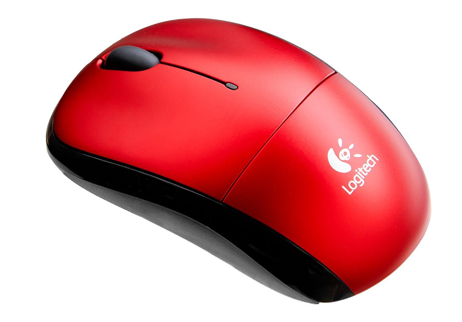 New Two (2) Logitech Red Wireless Laser Optical Mice & Unifying ...