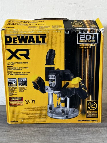 DeWALT DCW620B 20V Max XR 2-1/4 Peak HP Plunge Router (Tool Only ...
