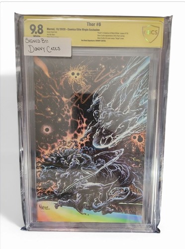 Thor #6 (Marvel - 2020) CBCS 9.8 Signed by Donny Cates Silver Surfer #4 ...