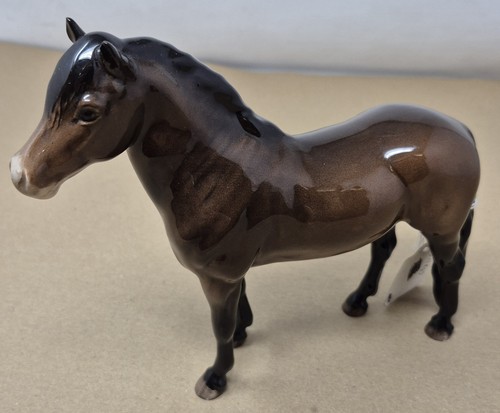 Beswick Exmoor Pony Heatherman Rare Vintage Bay Brown Gloss Model No ...