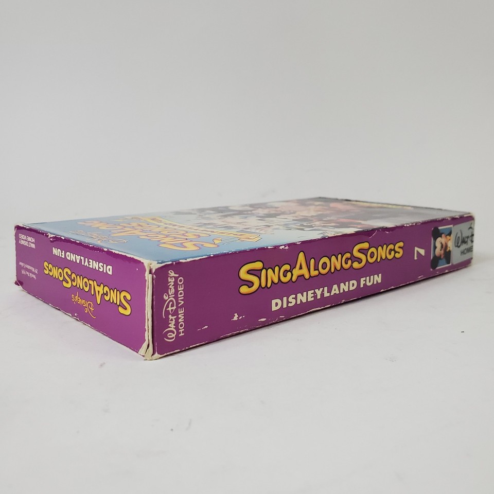 Disney Sing Along Songs Disneyland Fun Volume Seven VHS Tape Vintage ...