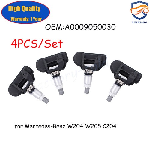 Tire Pressure Sensor TPMS 4 PCS for Mercedes W221 S400 S550 S600 AMG ...