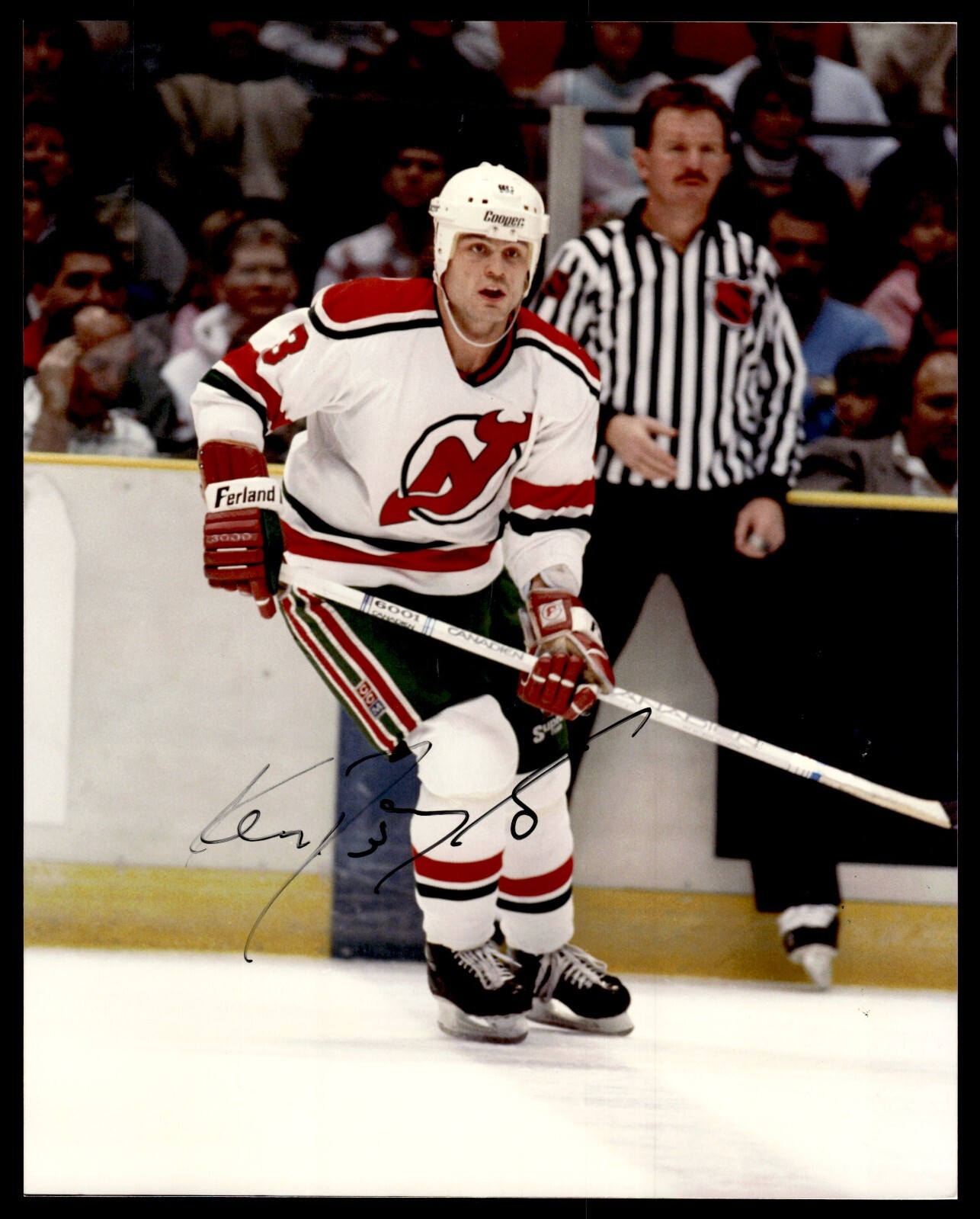 KEN DANEYKO SIGNED 8X10 PHOTO INSCRIBED "3" - NEW JERSEY DEVILS | eBay