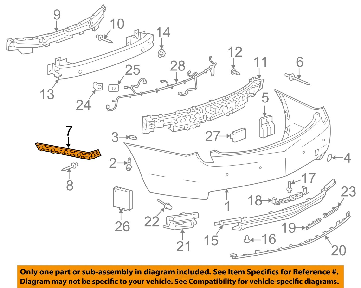 GM OEM 13-19 XTS Rear Bumper Bumper Components-Outer Bracket 22895320 ...