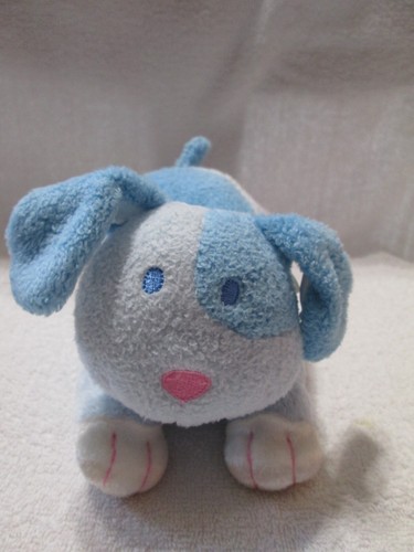 Kids Preferred Puppy Dog Blue Plush Stuffed Animal Rattle Lovey Thank ...