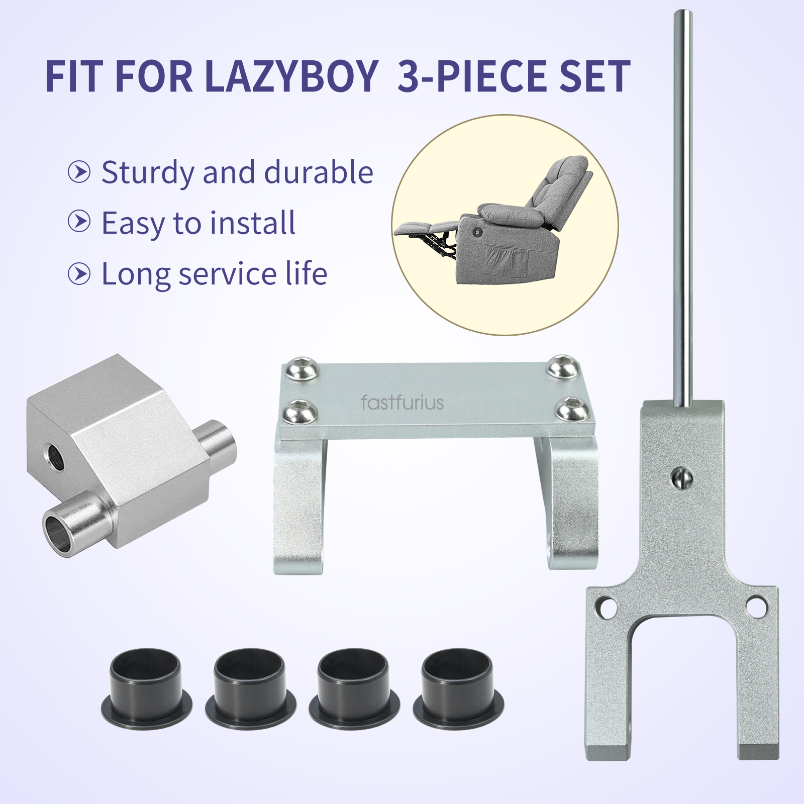 For Lazyboy Power Recliners Metal Toggle Bracket Drive Connector ...