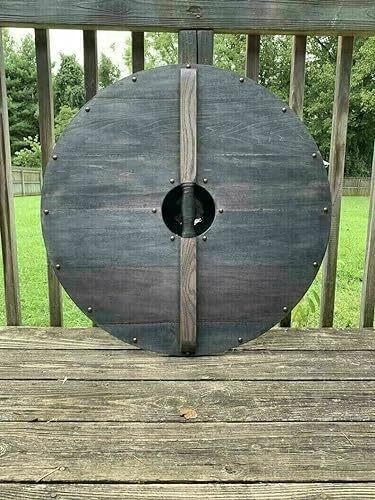 Medieval Collectible Battle Ready Wooden Handmade Brown Shield ...