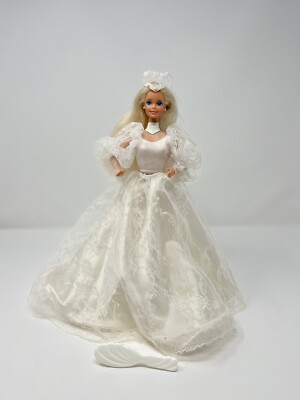 Vintage Barbie Wedding Fantasy Bride Doll 1989 #2125 Original Wedding ...