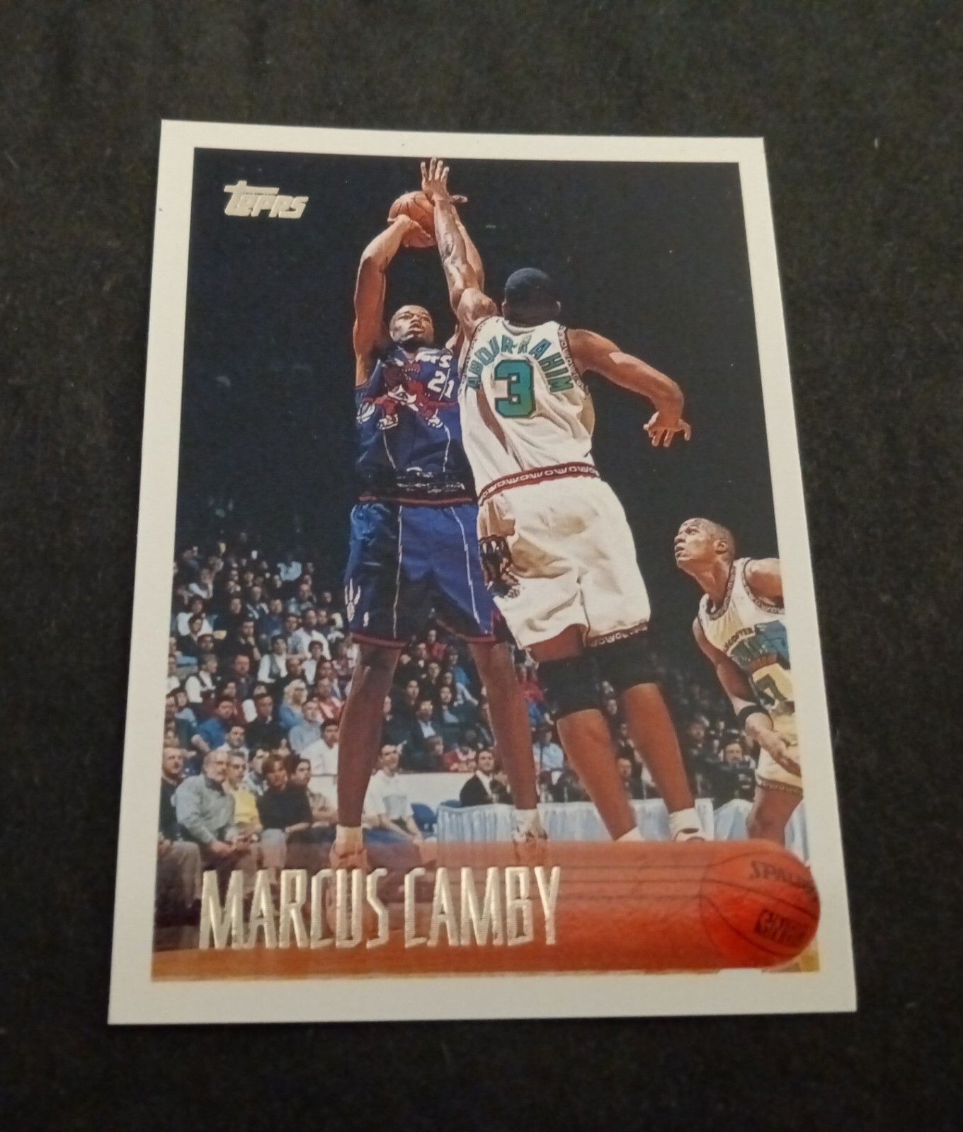 1996-97 Topps MARCUS CAMBY NBA ROOKIE Card RC #161 Toronto Raptors ...
