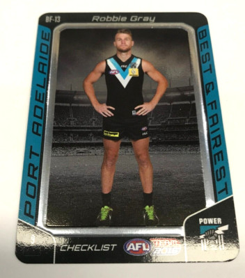2016 AFL TEAMCOACH TRADING CARD BEST & FAIREST CARD BF13 ROBBIE GRAY ...