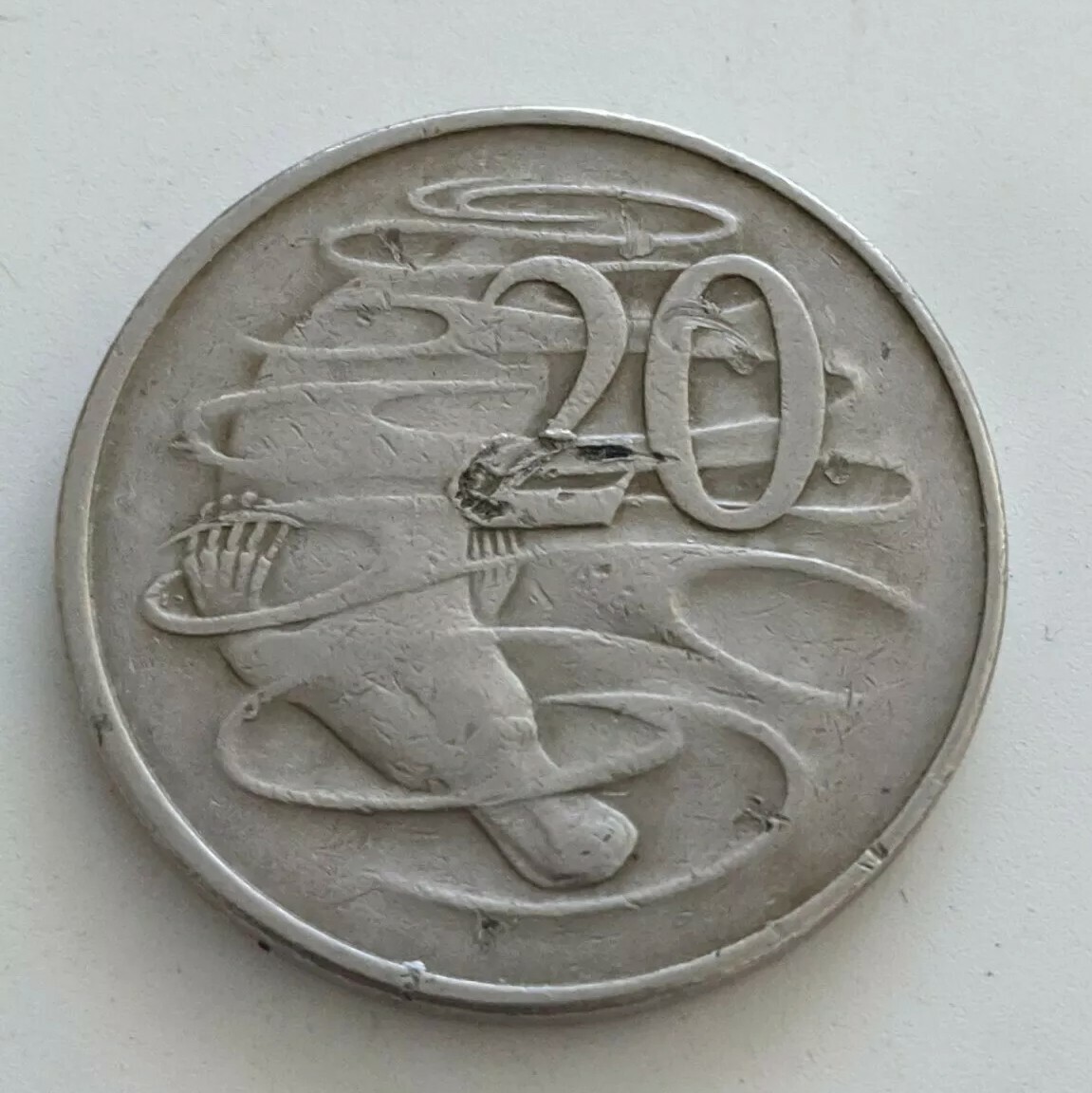 1966 AUSTRALIAN 20c LAMINATION ERROR COIN. RARE | eBay Australia