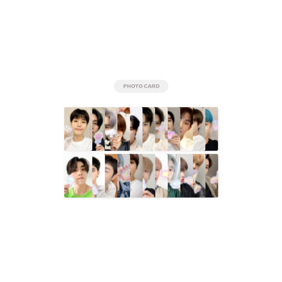 NCT X SANRIO Characters Photocard Holder Key Ring + Photo Card Set ...