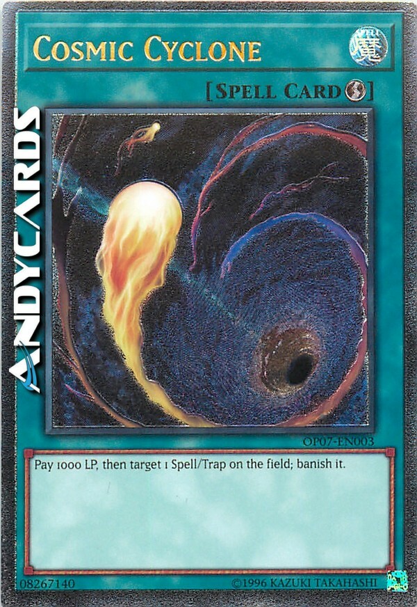COSMIC CYCLONE • (Ciclone Cosmico) • Ultimate • OP07 EN003 • YUGIOH ...