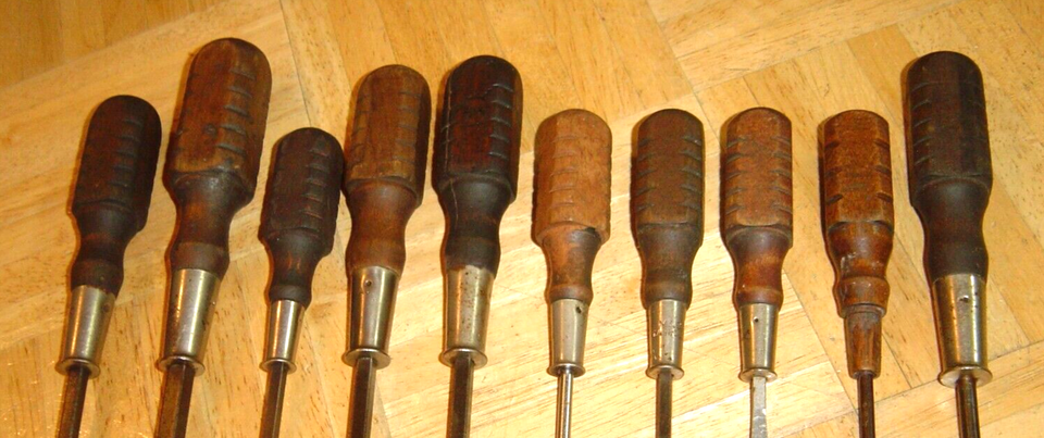 MAC TOOLS 10 PIECE WOODEN HANDLE MIXED SCREWDRIVER SET | eBay