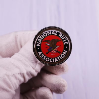 VINTAGE STYLE NRA (NATIONAL RIFLE ASSOCIATION) LAPEL PIN W/SILVER ...