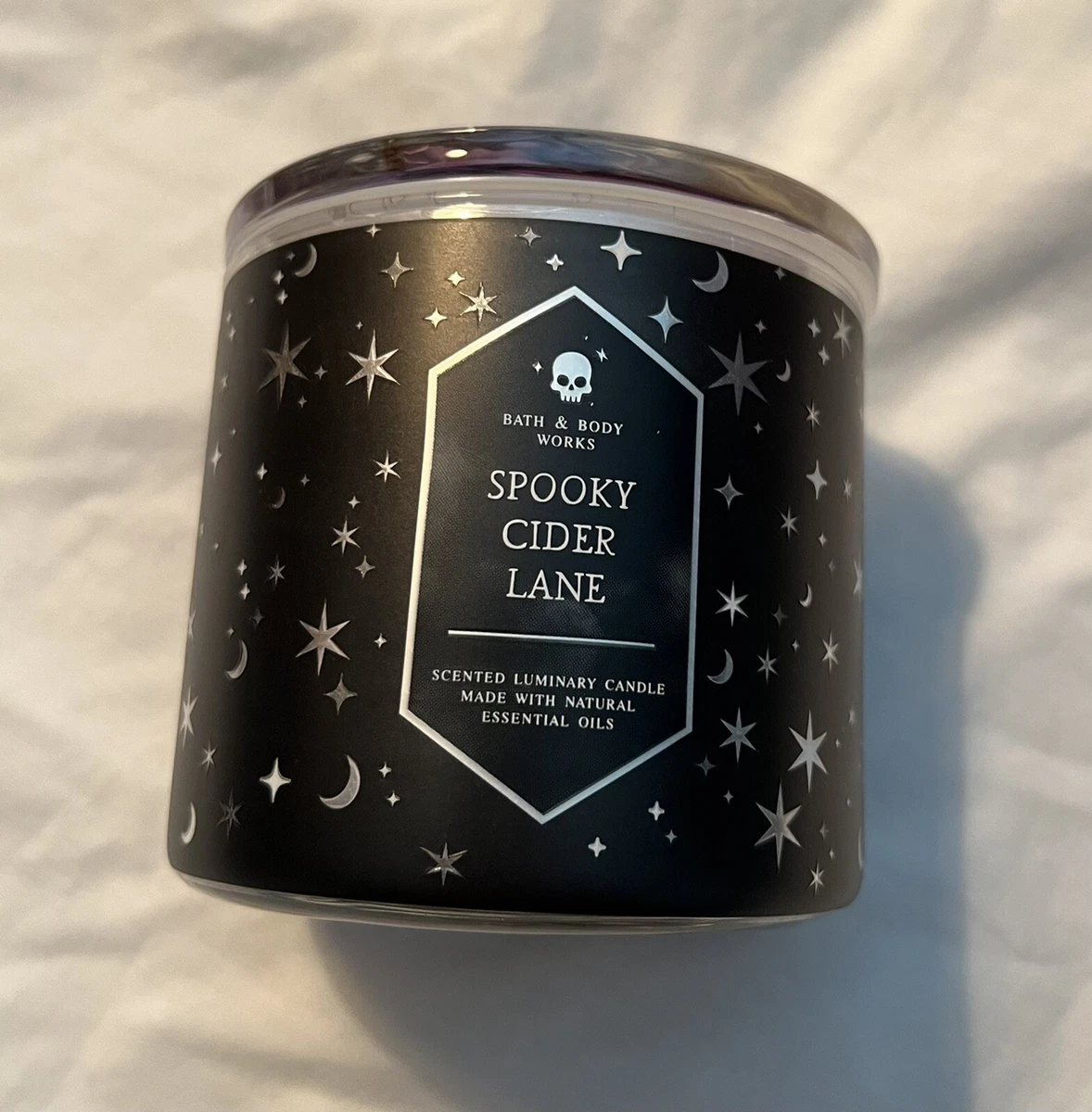 New BBW Spooky Cider Lane Scented 3 Wick Candle - www.glwec.in
