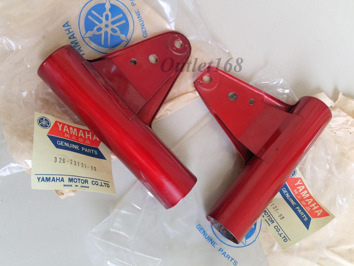 Pair Yamaha 100 LS2 HS2 HX90 Front Ear Fork Cover Upper Head Light Lamp ...