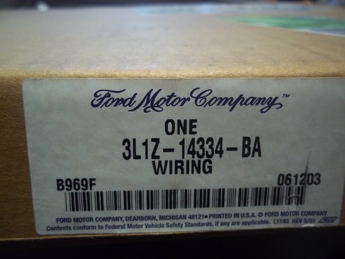 GENUINE FORD RH WIRING HARNESS PART NUMBER 3L1Z-14334-BA | eBay