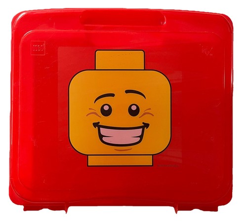 Red Lego Project Case Iris Storage Container Organizer Holder 13x12x 3 ...