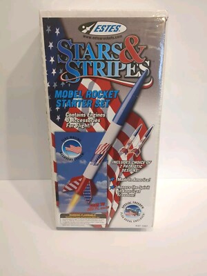 ESTES RANGE BOX STARS & STRIPES ROCKET Model Kit EST 1407 2001 New In ...