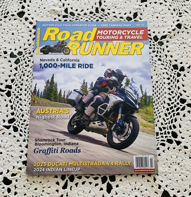 Road Runner Motorcycle Touring & Travel Magazine February 2024 Back ...