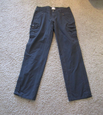 Women's KUHL Pants NEW Cargo Charcoal RN108846 Nylon Spandex 6 Pockets ...